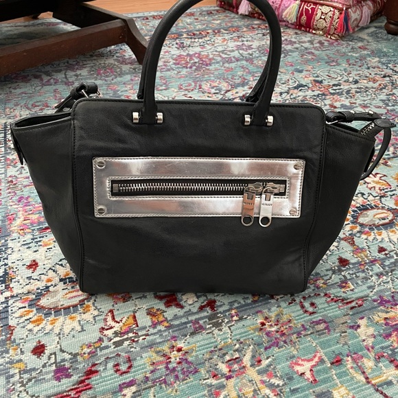 Milly | Bags | Milly Riley Black Crossbody Tote | Poshmark